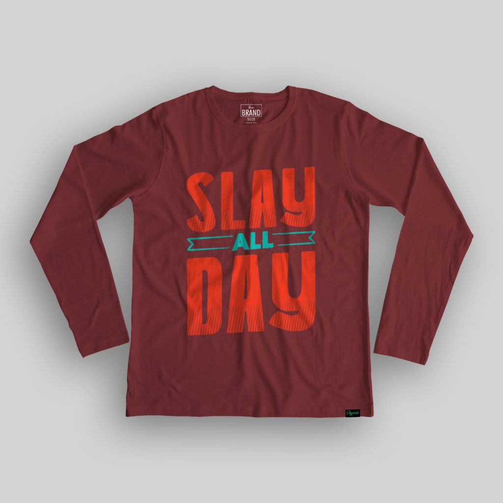 Round Neck Full Sleeves T-shirt – Vendorboat